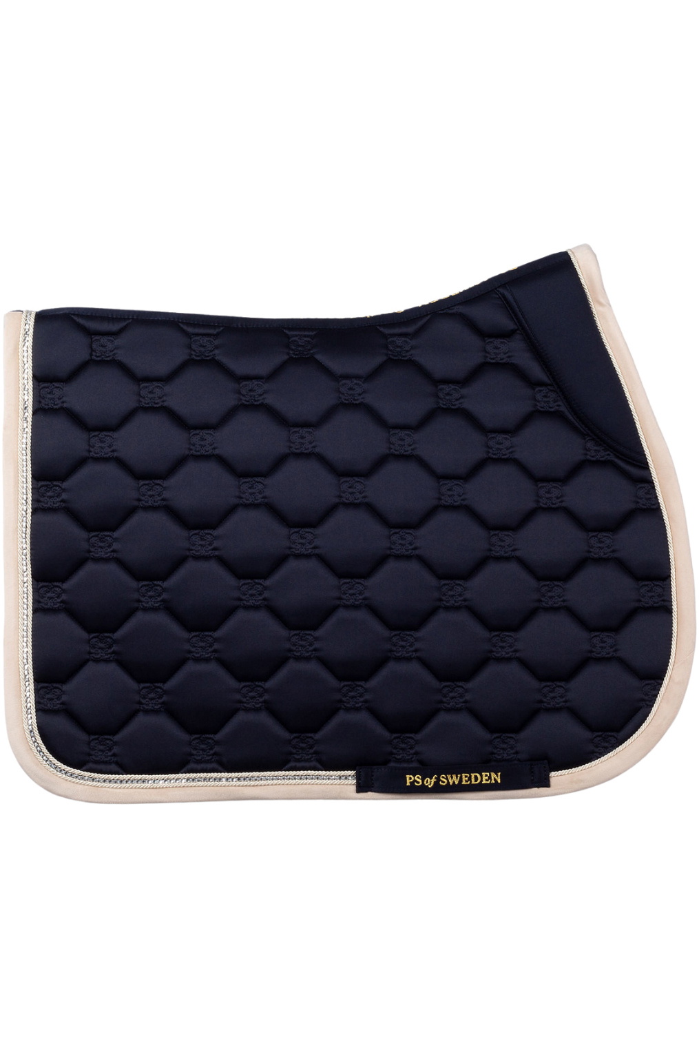 2025 PS Of Sweden Vintage Monogram Jump Saddle Pad 1110-121-591 - Navy - Horse - | The Drillshed